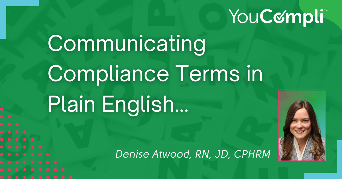 Communicating Compliance Terms in Plain English… » YouCompli