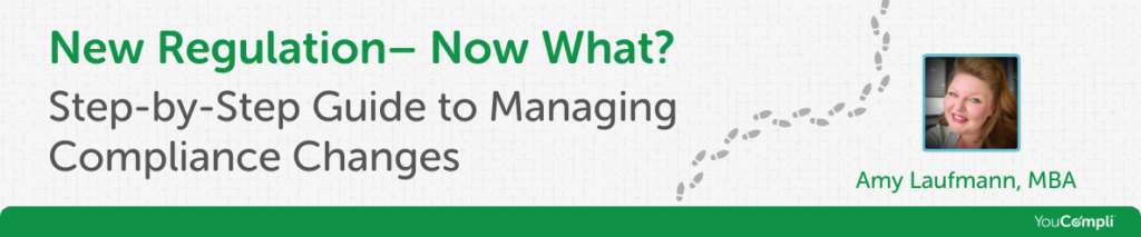 New Regulation– Now What? Step-by-Step Guide to Managing Compliance Changes